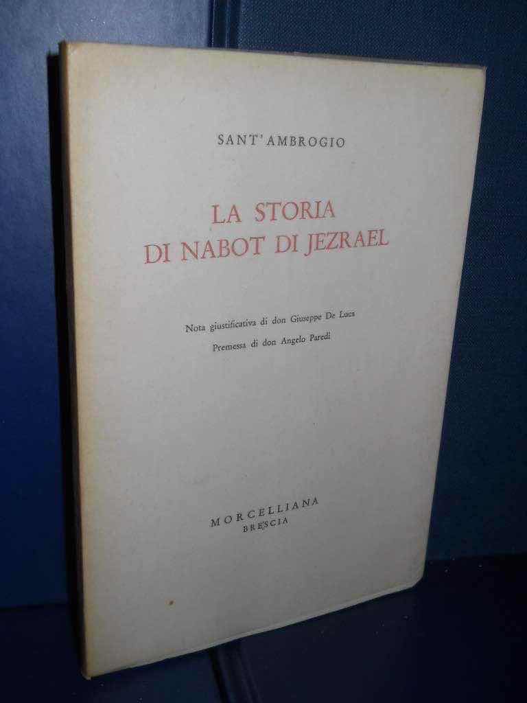 Sant'Ambrogio – La storia di Nabot di Jezrael – Morcelliana – 1952 ...