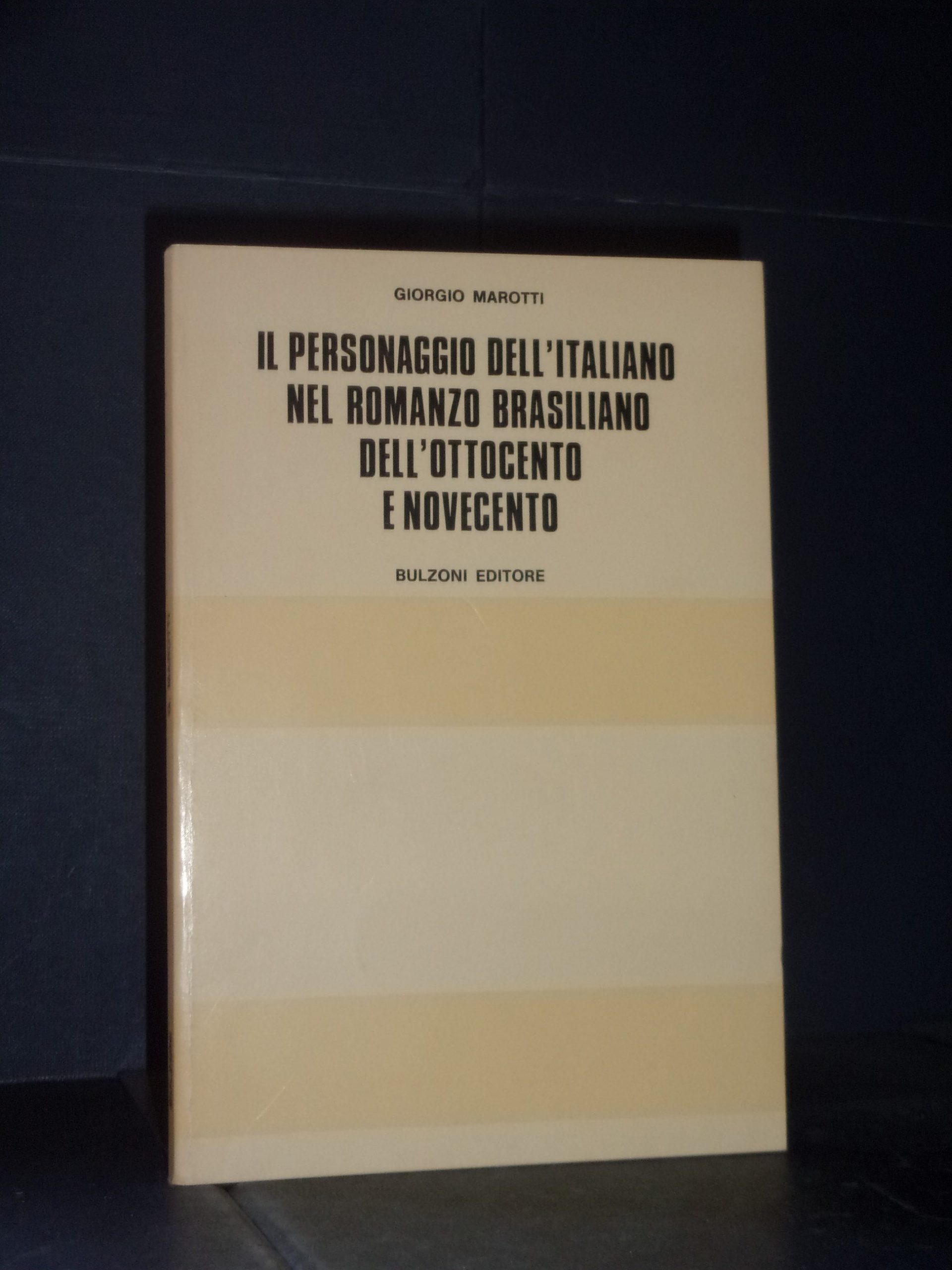 Giorgio Marotti – Il personaggio dell'italiano nel romanzo brasiliano ...