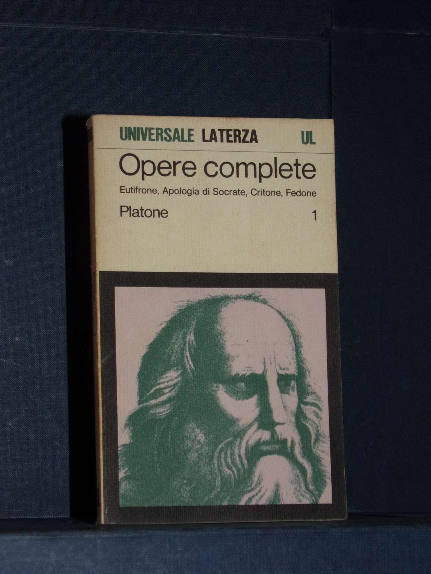 Platone – Opere complete 1 (Eutifrone, Apologia di Socrate… ) – Laterza, UL 188 – 1977 ...